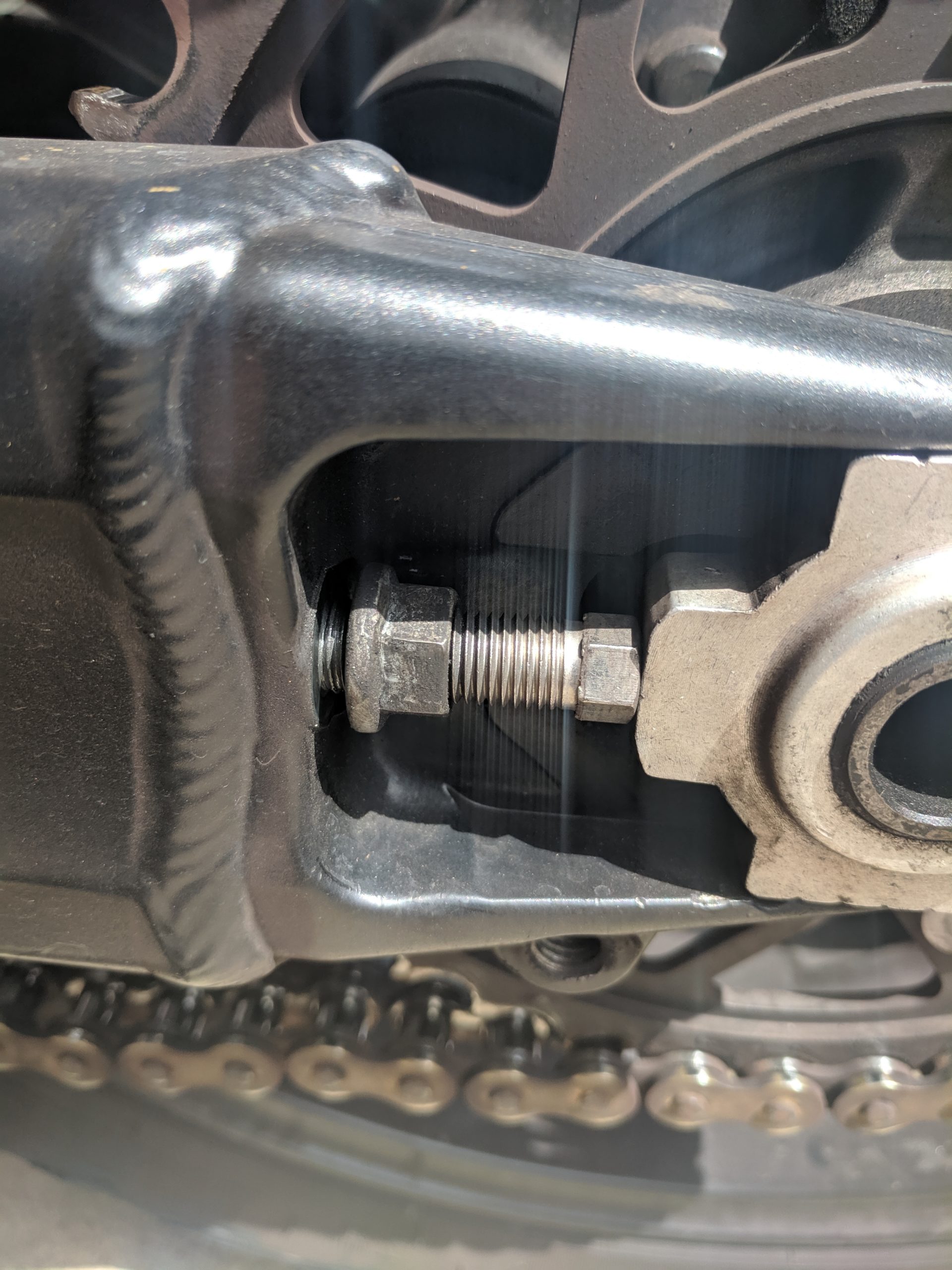 Motorcycle Chain Adjustment KTM SuperDuke 990 - Horsepower Hub